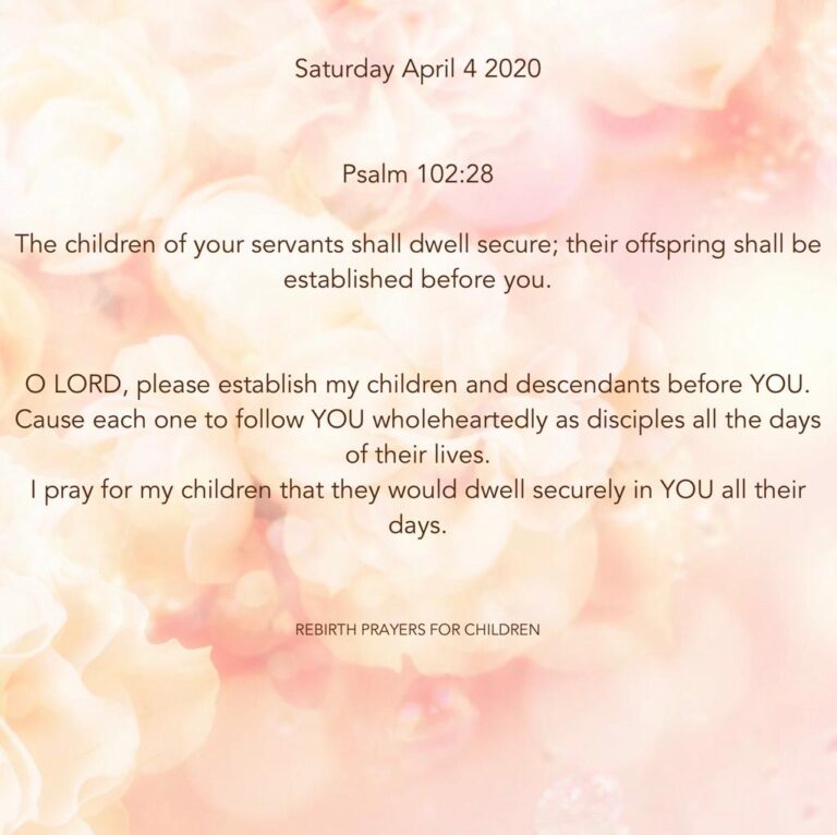 Prayers for our Children April 2020 - Every Wednesday - Rebirth Ministries